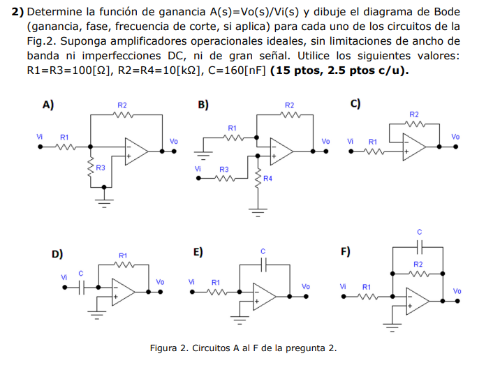 Solved Determine la función de ganancia A(s)=VosVi(s) ﻿y | Chegg.com