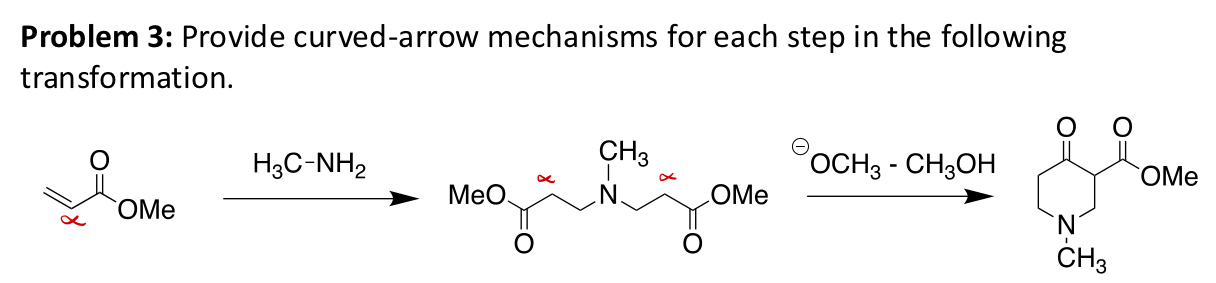 Solved Problem 3: Provide curved-arrow mechanisms for each | Chegg.com