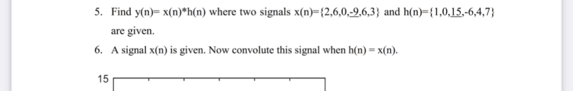 Solved Find y(n)=x(n)**h(n) ﻿where two signals | Chegg.com