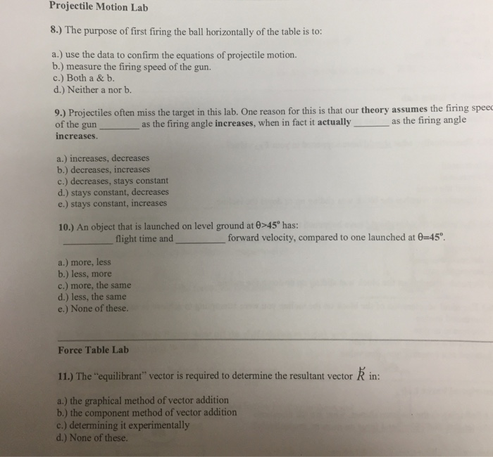 Solved Suppose I’m a free fall lab experiment you find clear | Chegg.com