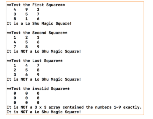 Solved Lo Shu Magic Square] in C++ The Lo Shu Magic Square | Chegg.com