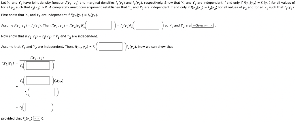 Solved Let Y1 and Y2 have joint density function f(y1,y2) | Chegg.com