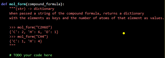 Solved Part 1 - Extract Elements and Number of Atoms from a | Chegg.com