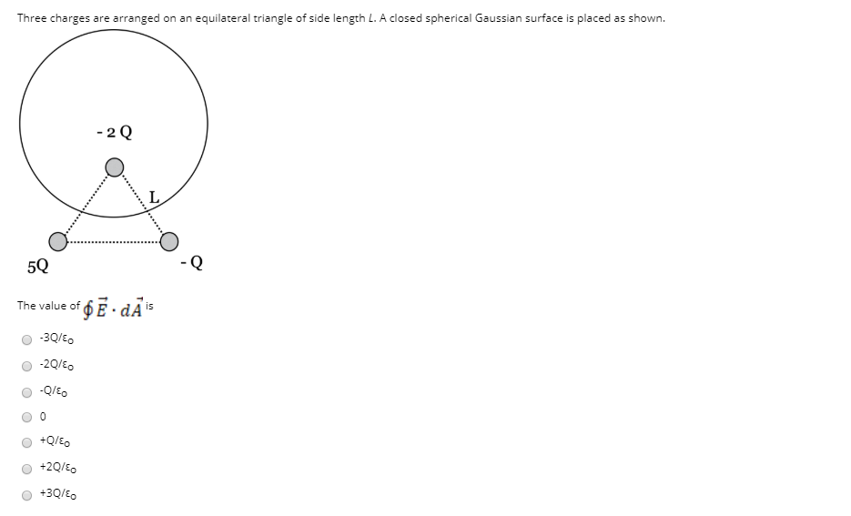 Solved Three charges are arranged on an equilateral triangle | Chegg.com