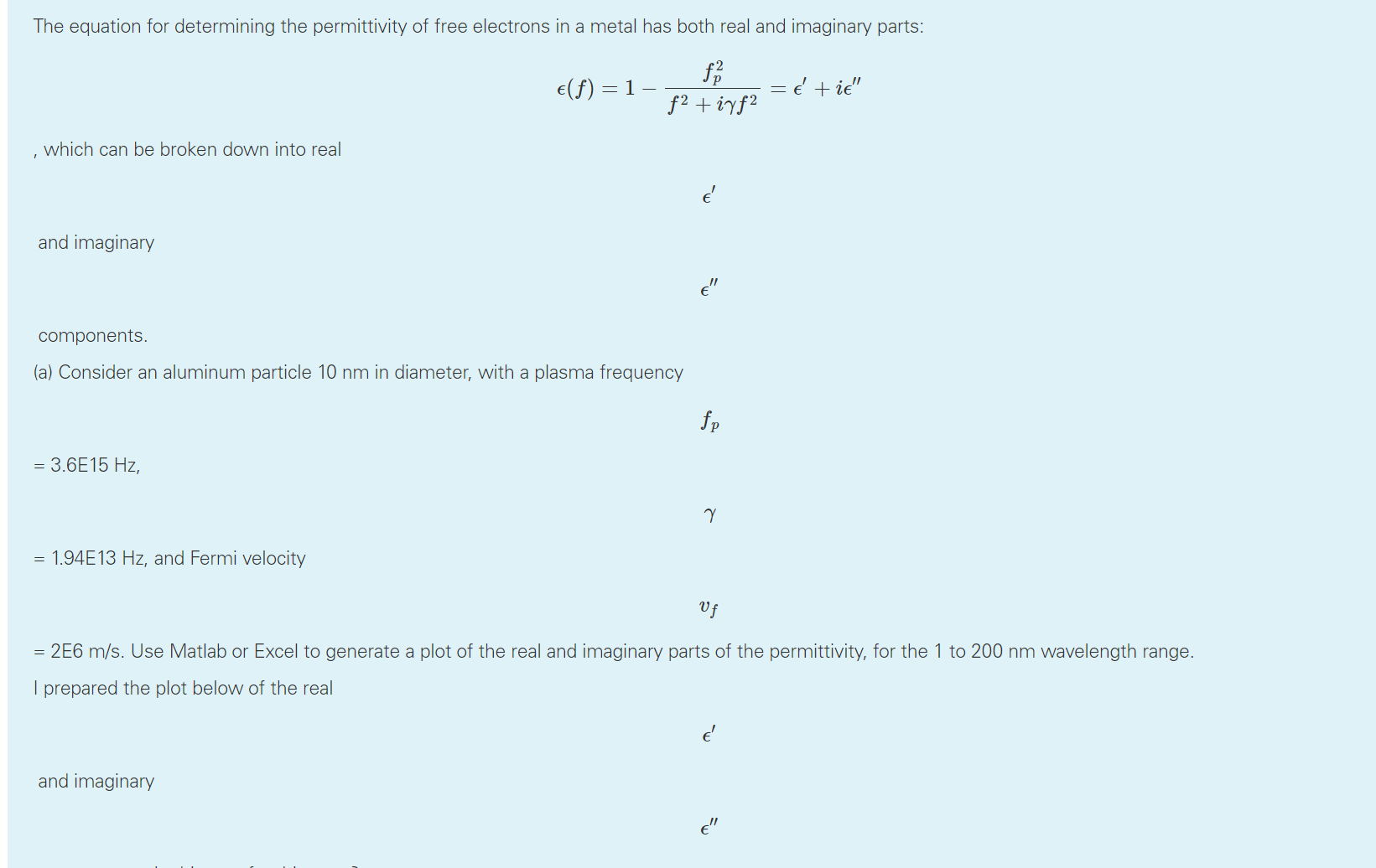 Solved The equation for determining the permittivity of free | Chegg.com
