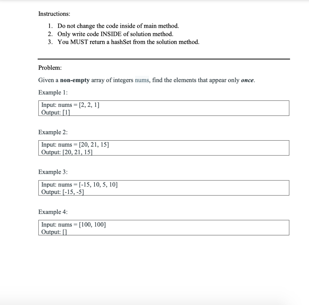 Solved Instructions: 1. Do not change the code inside of | Chegg.com