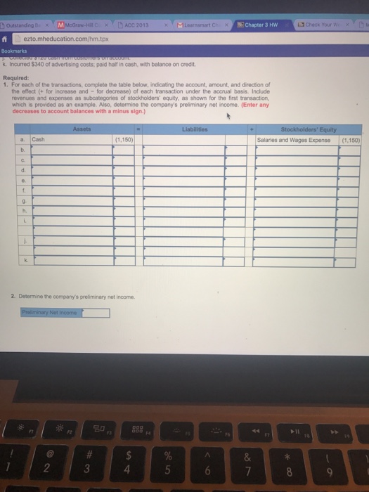 Solved Connect Nciples Of Accounting Ter 3 Hw Question 10 