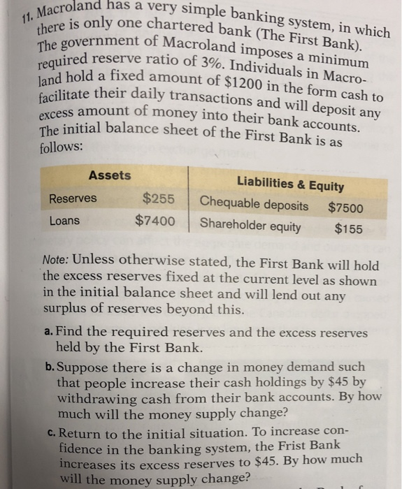 a a very simple banking system, in which has | Chegg.com