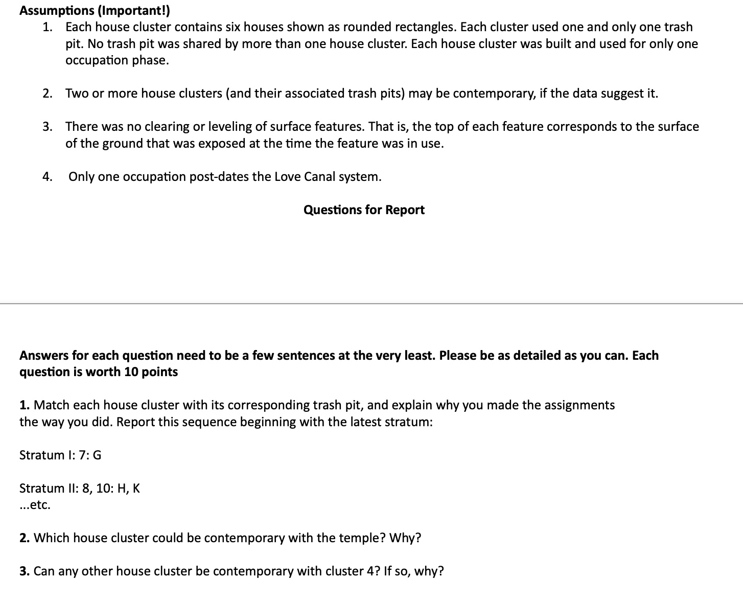 ANTH 145: Principles of Archaeology Exercise 3: | Chegg.com