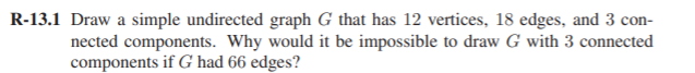 Solved Task: Draw a simple, undirected graph GGG with:o 12 | Chegg.com