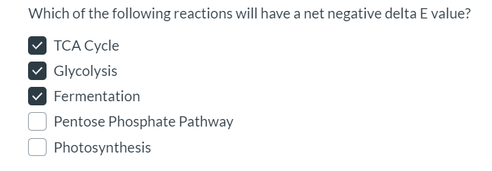 Solved Which of the following reactions will have a net | Chegg.com