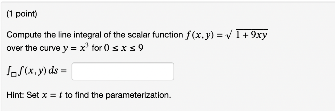 Solved Compute The Line Integral Of The Scalar Function 7292