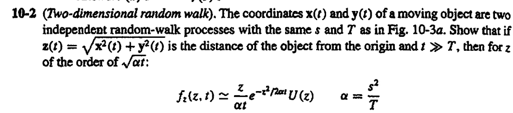 Solved 10-2 (Two-dimensional random walk). The coordinates | Chegg.com