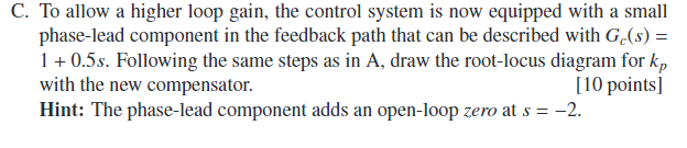 Solved Problem 1 To control the position Y of an industrial | Chegg.com