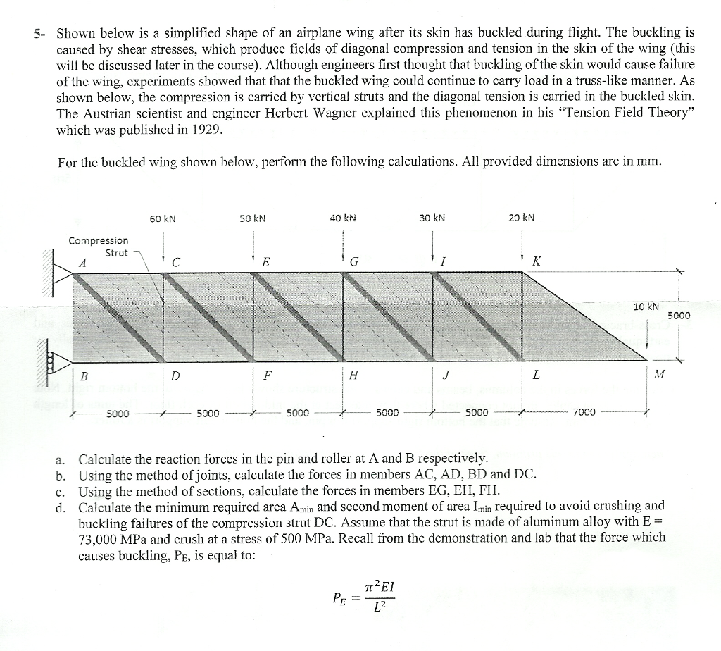 Solved 5- Shown below is a simplified shape of an airplane | Chegg.com