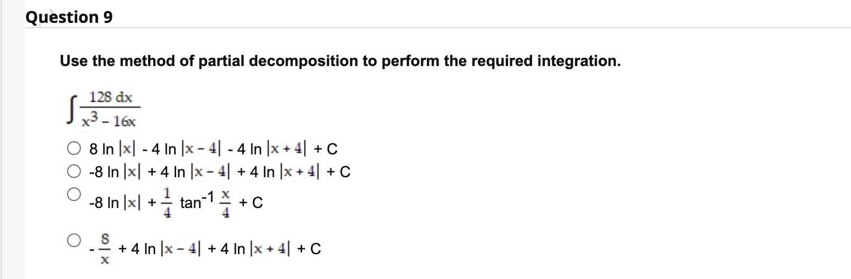 Solved Question 9 Use the method of partial decomposition to | Chegg.com