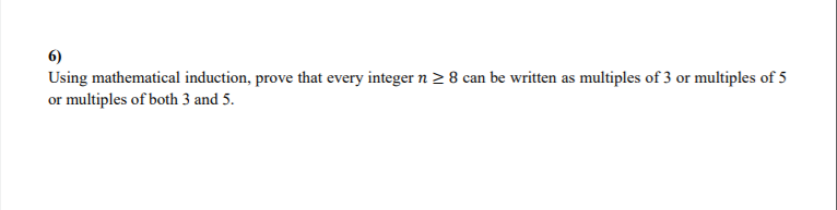 Solved 6) Using mathematical induction, prove that every | Chegg.com