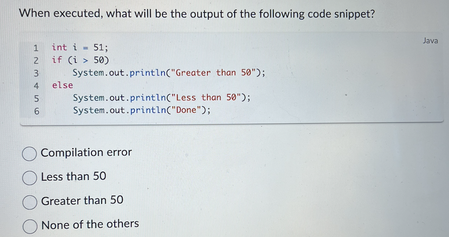 Solved When executed, what will be the output of the | Chegg.com