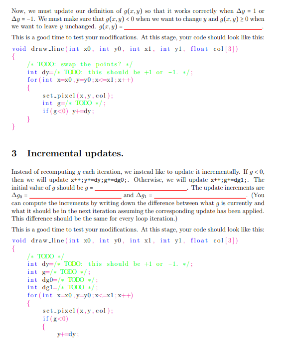 Solved 1 Midpoint algorithm - case 1: 0≤m≤1 This Lab | Chegg.com