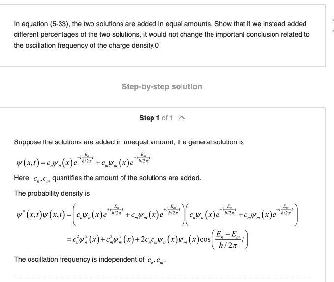 Solved this question is from Randy Harris modern physics | Chegg.com
