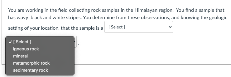 Solved You are working in the field collecting rock samples | Chegg.com