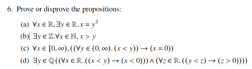 Solved 6. Prove or disprove the propositions: (a) | Chegg.com Solved 6. Prove or disprove the propositions: (a) | Chegg.com