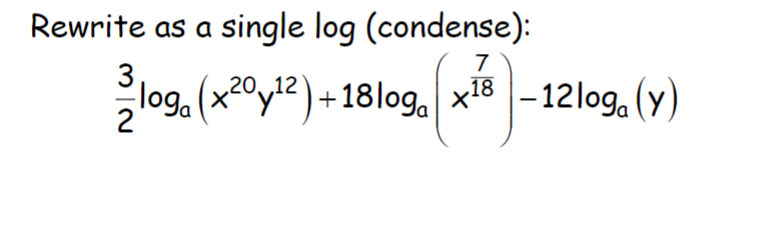 Solved Rewrite as a single log (condense): | Chegg.com