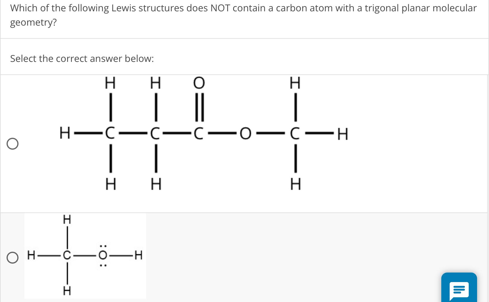 Solved Which of the following Lewis structures does NOT | Chegg.com