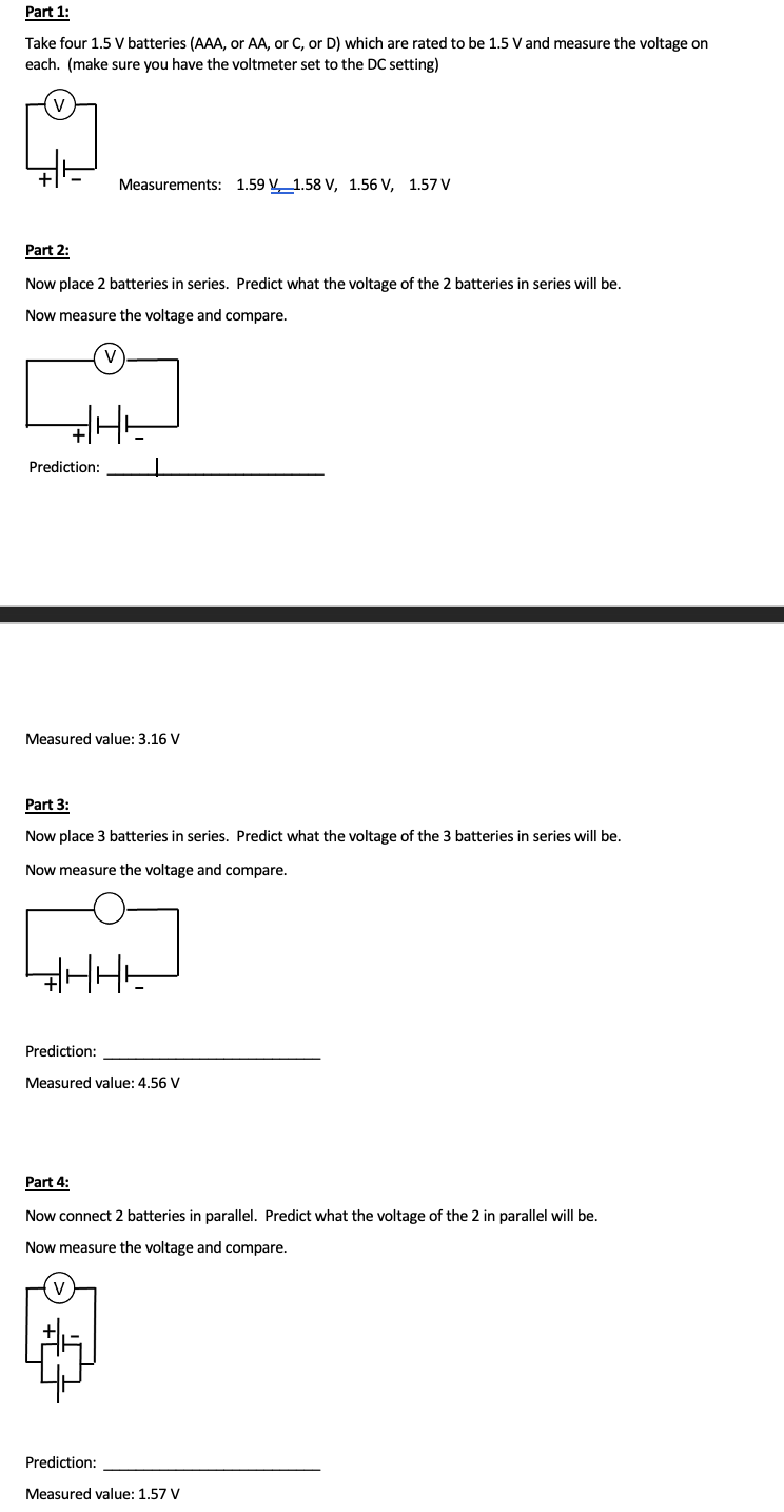 Solved In this lab we will learn some basic electrical | Chegg.com