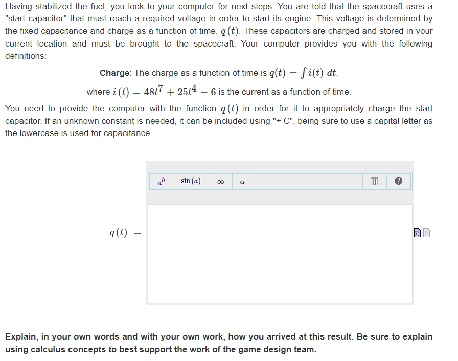 Solved Having stabilized the fuel, you look to your computer | Chegg.com