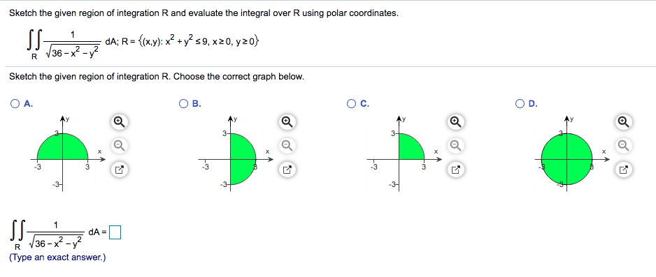 Solved Sketch the given region of integration R and evaluate | Chegg.com