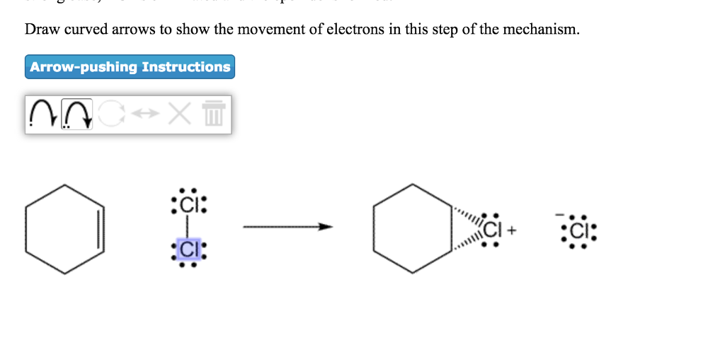 Solved Draw curved arrows to show the movement of electrons | Chegg.com