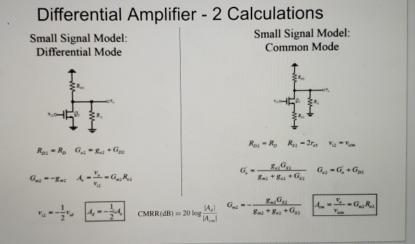 Solved Differential Amplifier 1 -0ら Rcs Differential | Chegg.com