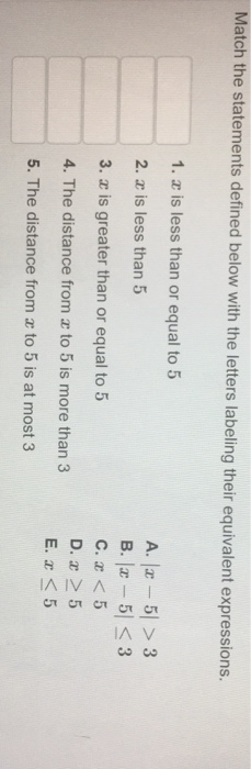 Solved Match the statements defined below with the letters | Chegg.com