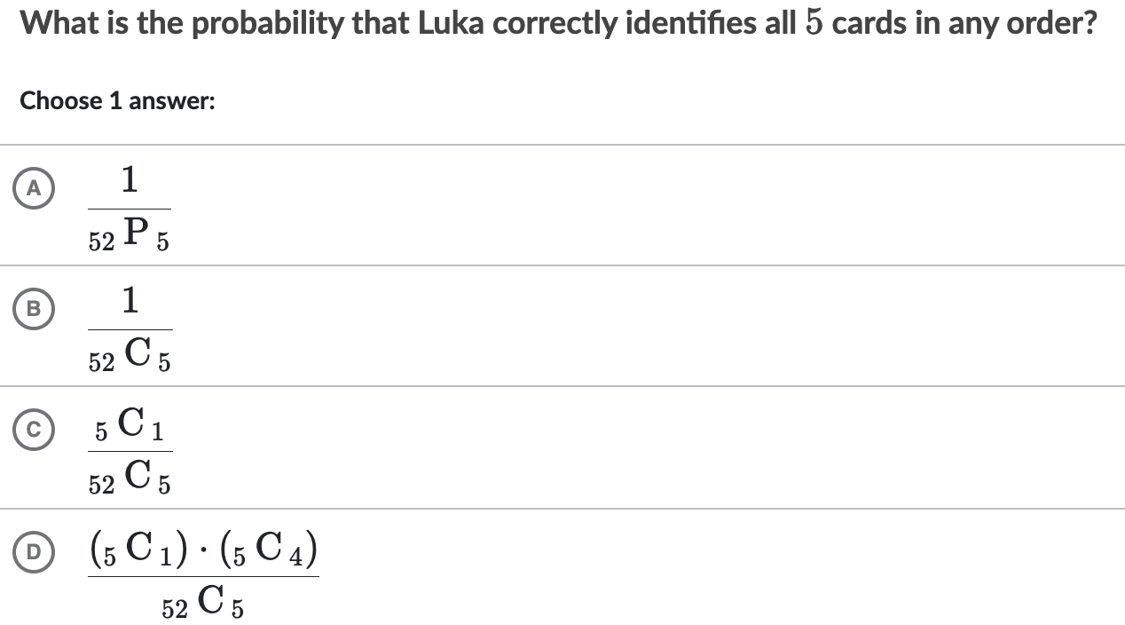 Solved Declan's friend Luka claims that he can read minds. | Chegg.com