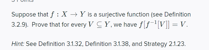 Solved Suppose that f :X + Y is a surjective function (see | Chegg.com