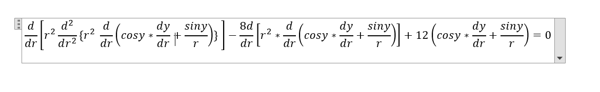 Solved d . ed sin dy siny 1 a les (cosyo sings) dy COSY * dr | Chegg.com