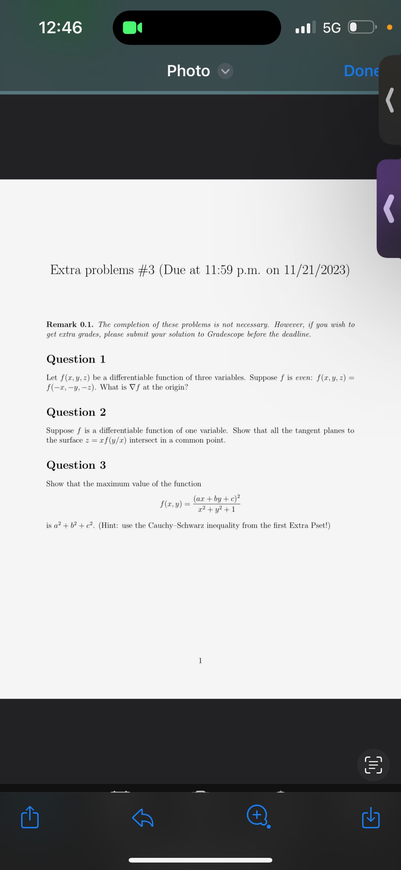 Solved Extra problems \#3 (Due at 11:59 p.m. on 11/21/2023) | Chegg.com