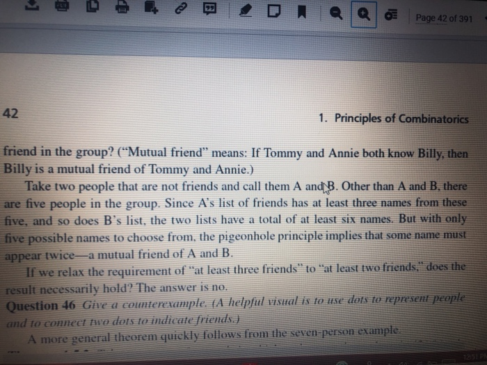 Solved can you guarantee? Prove it. Mutual friends In a | Chegg.com