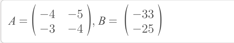 Solved Solve this matrix equation AX = B for X Solve for | Chegg.com