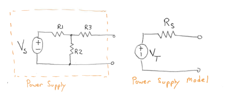 Solved Determine the source resistance of the power supply | Chegg.com