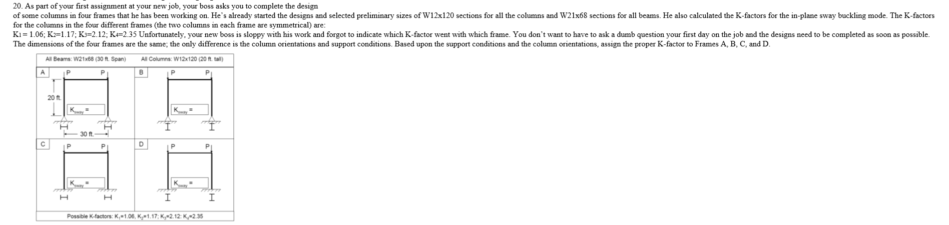 20. As part of your first assignment at your new job, | Chegg.com