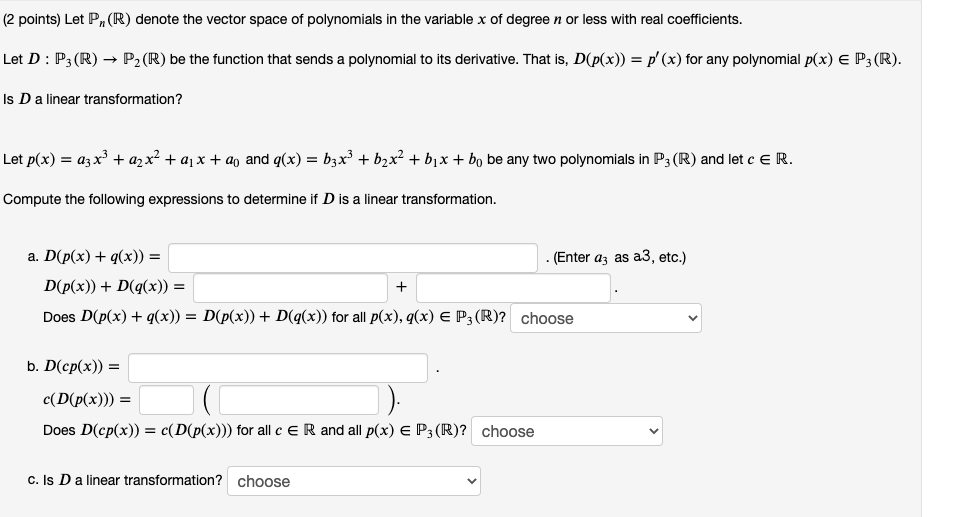 Solved 1 5 -3 3 -2 -4 (1 point) Let T : R3 → R2 be a linear | Chegg.com