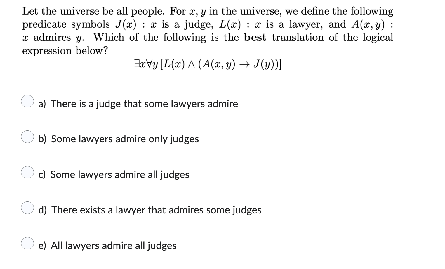 Solved Express The Negation Of The Statement