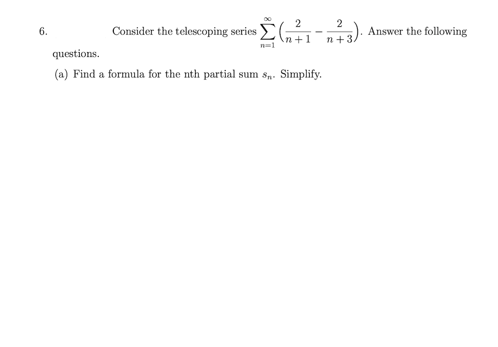 Solved 5. 4n + 1 Let an = 3n + 5 (a) Use the definition of a | Chegg.com