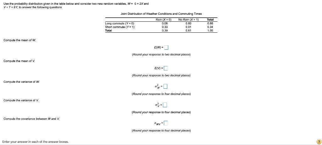 Solved Use the probability distribution given in the table | Chegg.com