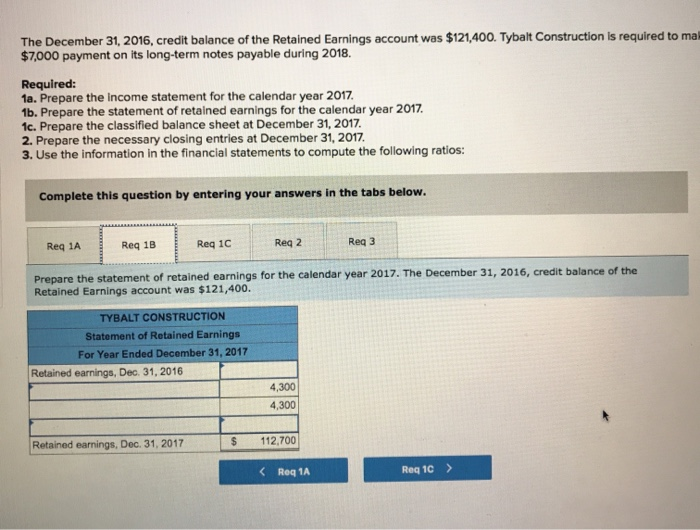Solved The adjusted trial balance for Tybalt Construction as | Chegg.com