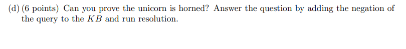 Solved 6. (20 points) Resolution A famous logic problem | Chegg.com