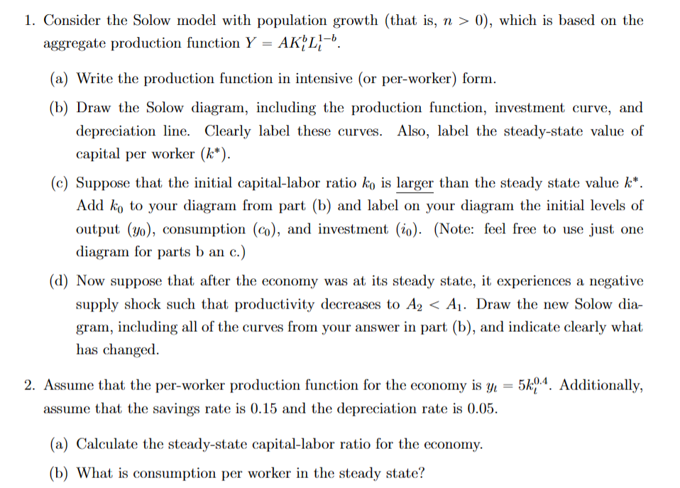 Solved 3. Assume that the per-worker production function for | Chegg.com