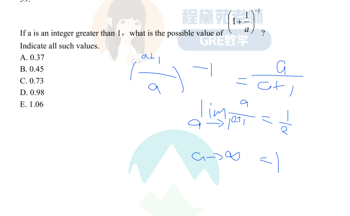 Solved If a ﻿is an integer greater than 1 , ﻿what is the | Chegg.com